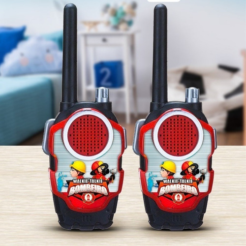 Radio Walk Talk Menino Brinquedo Infantil Bombeiro | Shopee Brasil