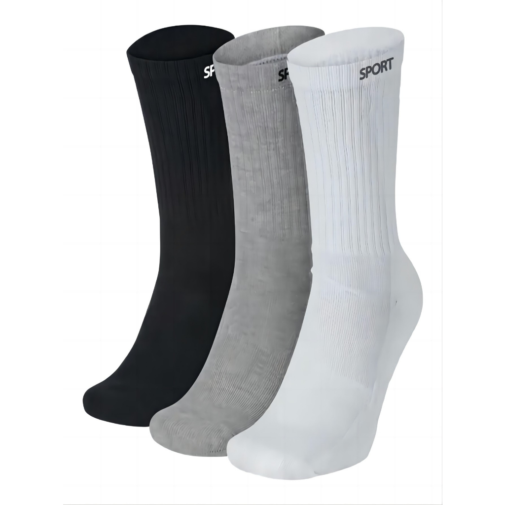 Kit 12 Pares De Meia Longa Adulto Moda Masculina Sports Nice Cotton ...