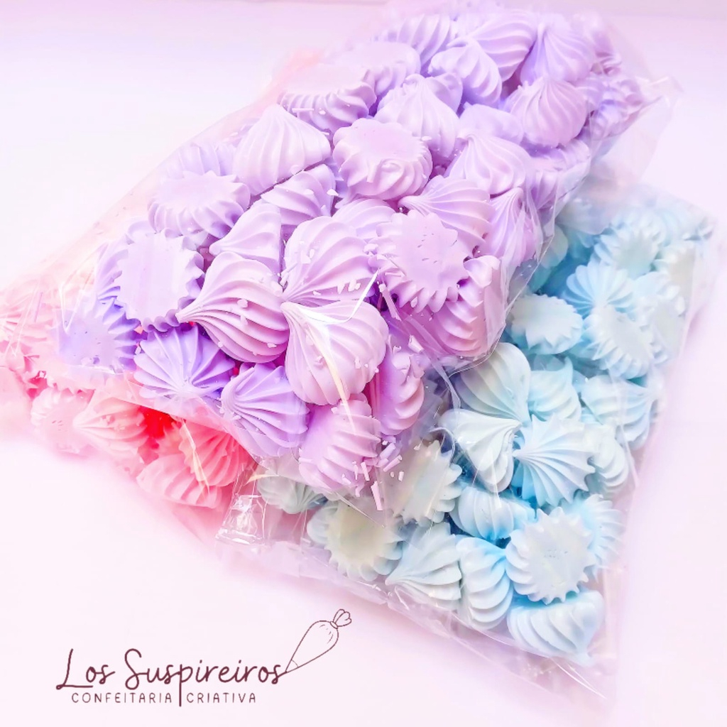 Mini Suspiros Coloridos Kit Com 500 Unidades Para Lembrancinhas Festa ...