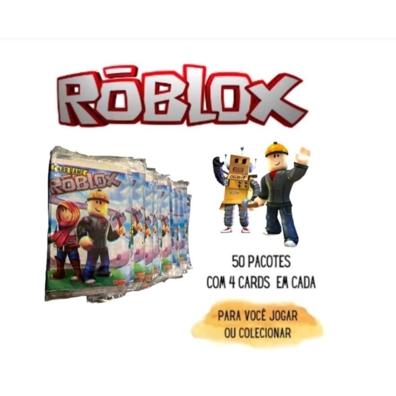 cards Roblox 50 pacotinhos contendo 4 cartas em cada total 200cartas ...