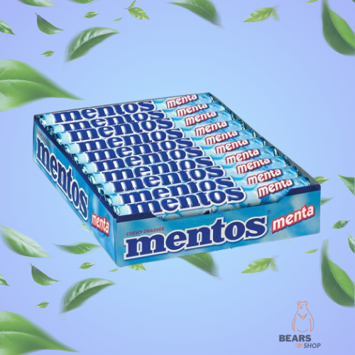 Display Com 16 Unidades Mentos Stick Menta - 37,5g | Shopee Brasil