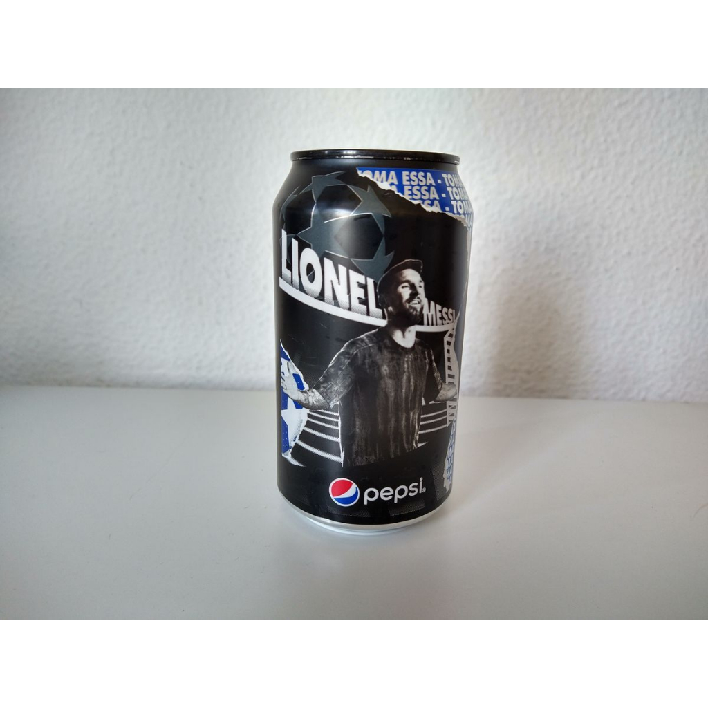 Lata Pepsi Black Messi Champions League 2022/2023 | Shopee Brasil