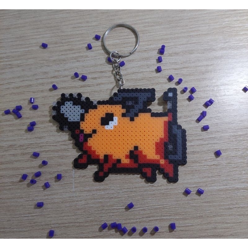 Chaveiro Pochita (Chainsaw Man) -Pixel Art/Perler beads | Shopee Brasil