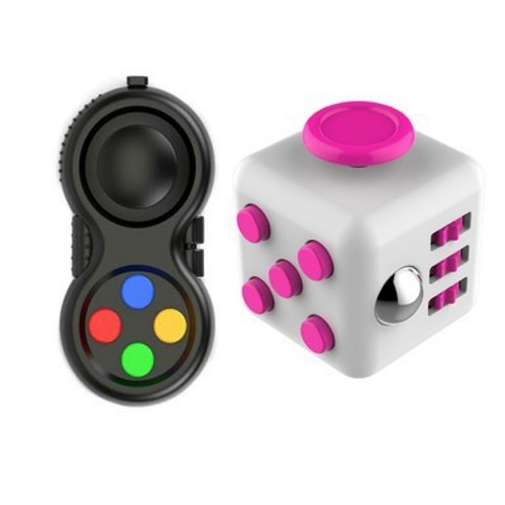 Kit Fidget Cube Dado + Controle Padtoy Brinquedo Anti-stress | Shopee ...
