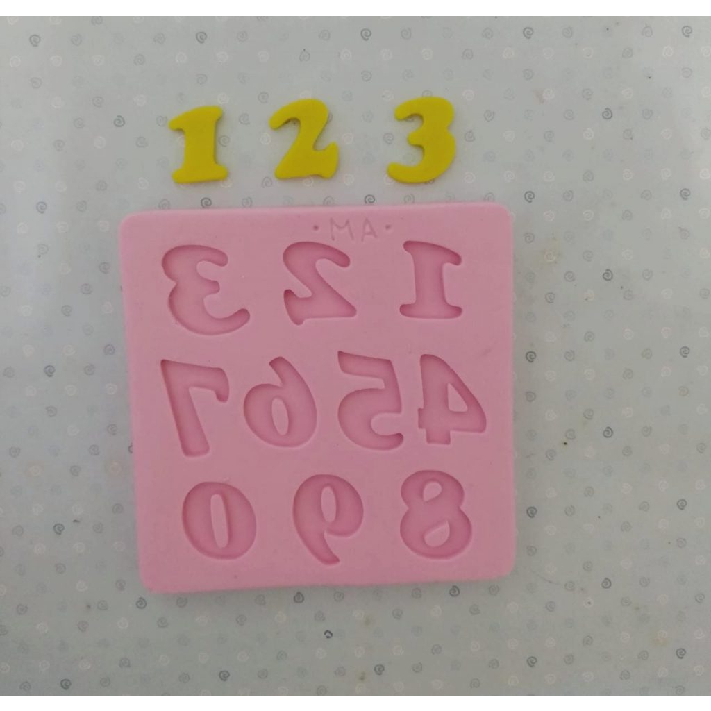 Molde de Silicone Números P - MA426 | Shopee Brasil