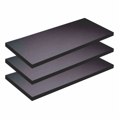 Prateleira Parede Resistente 100x20 MDF 15 Preto ou Cinza + Suportes ...