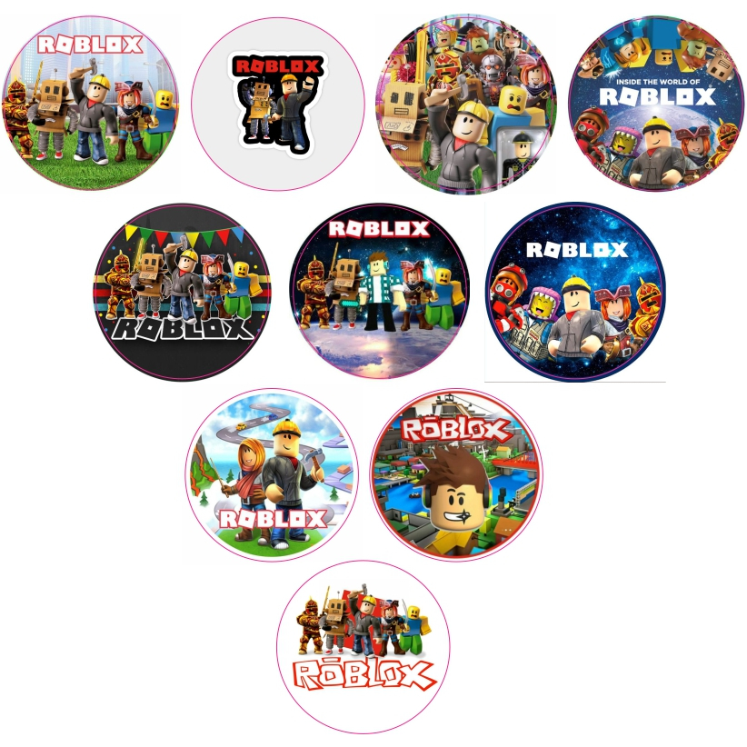 Adesivos kit 100 selos Roblox 4cm x 4cm COM RECORTE | Shopee Brasil