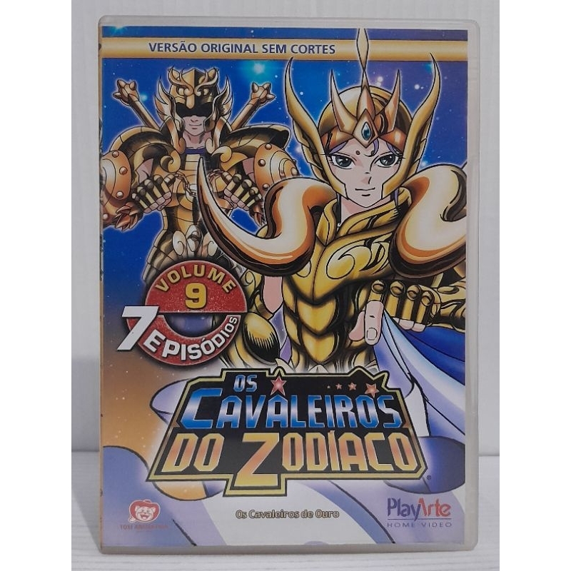 Dvd Os Cavaleiros do Zodiaco - Vol.9 - Fase Santuário - Os Caveleiros De Ouro - Original Usado ...
