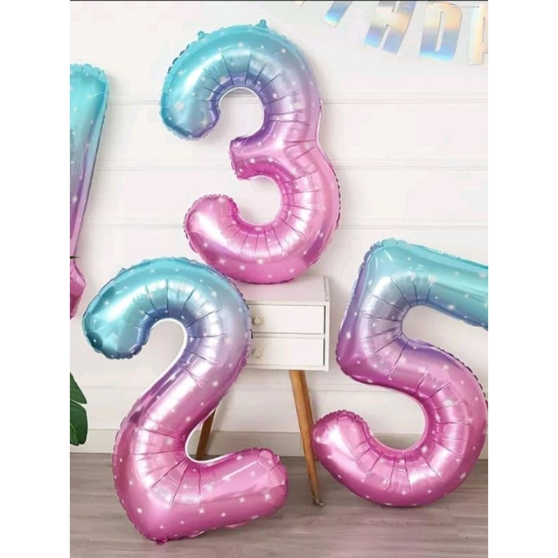 balão número 100cm decoração festa ariel fundo do mar sereia | Shopee ...