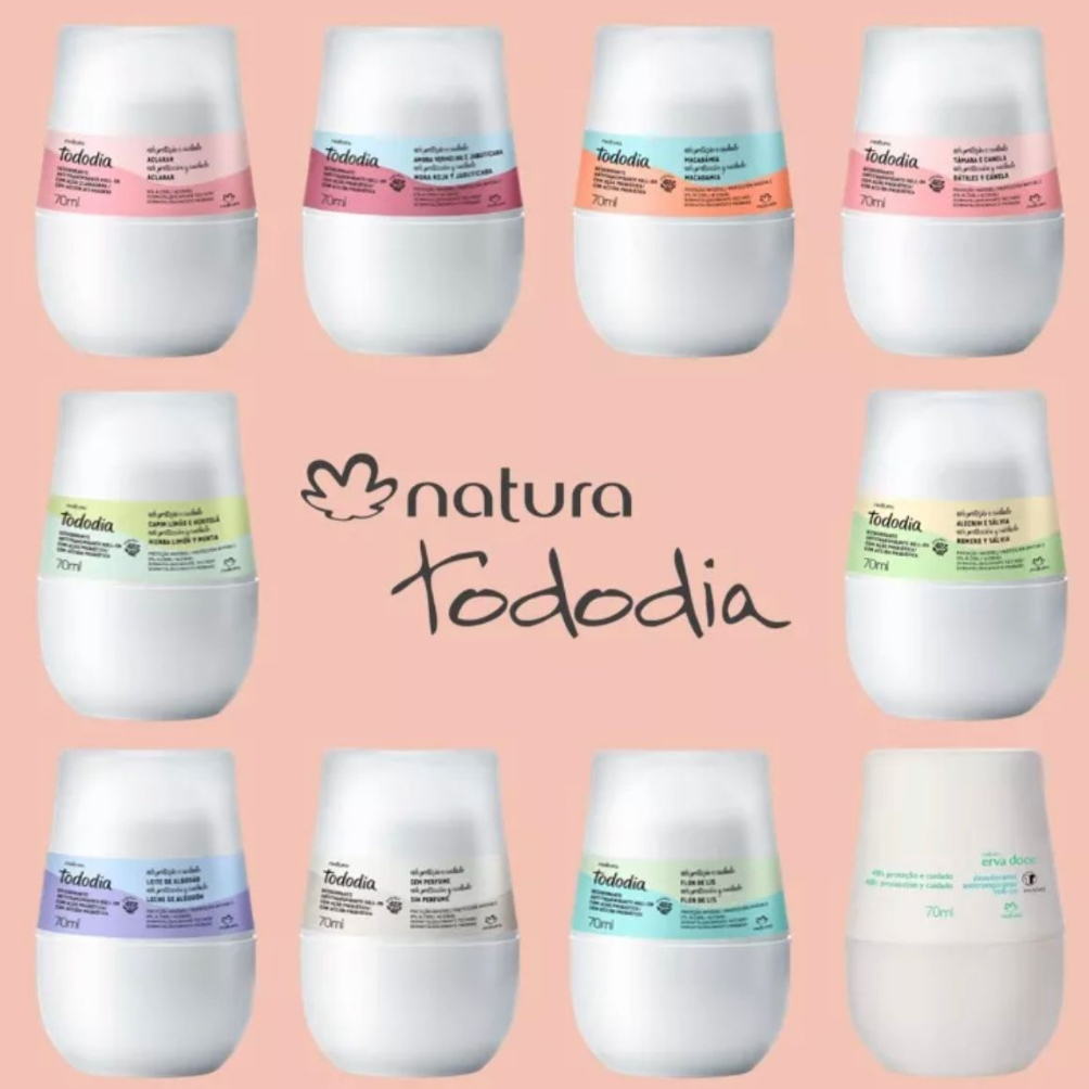Desodorante Roll-on / Rollon Natura Tododia 70ml (escolha sua fragância) | Shopee Brasil