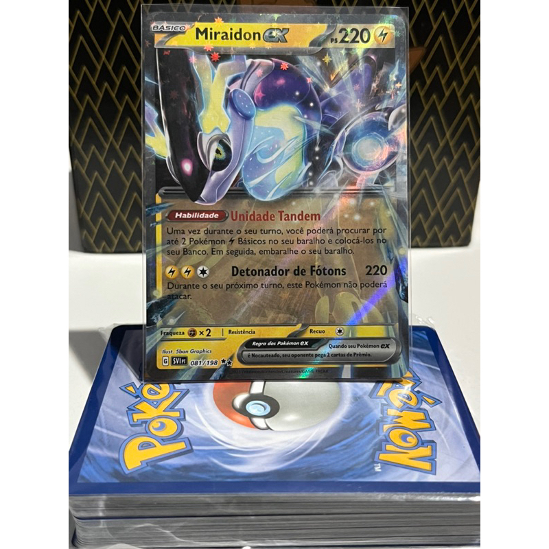 Deck Pokémon Raio c/ Miraidon EX Pronto para Jogar | Shopee Brasil