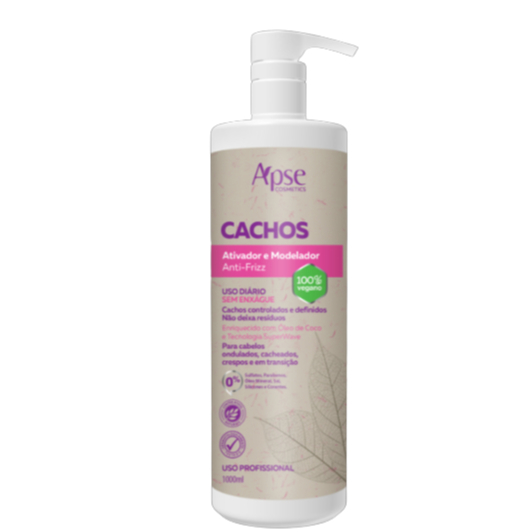 Ativador de Cachos Apse Creme de Pentear Apse 1 litro | Shopee Brasil