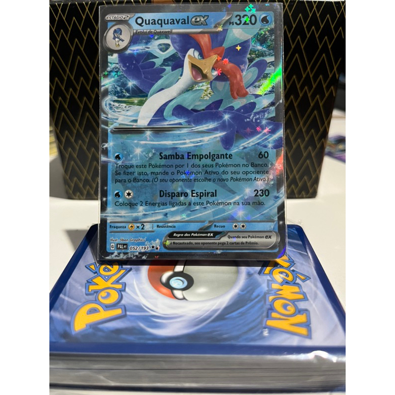 Deck Pokémon Água c/ Quaquaval EX Pronto para Jogar - Faz a Boa!