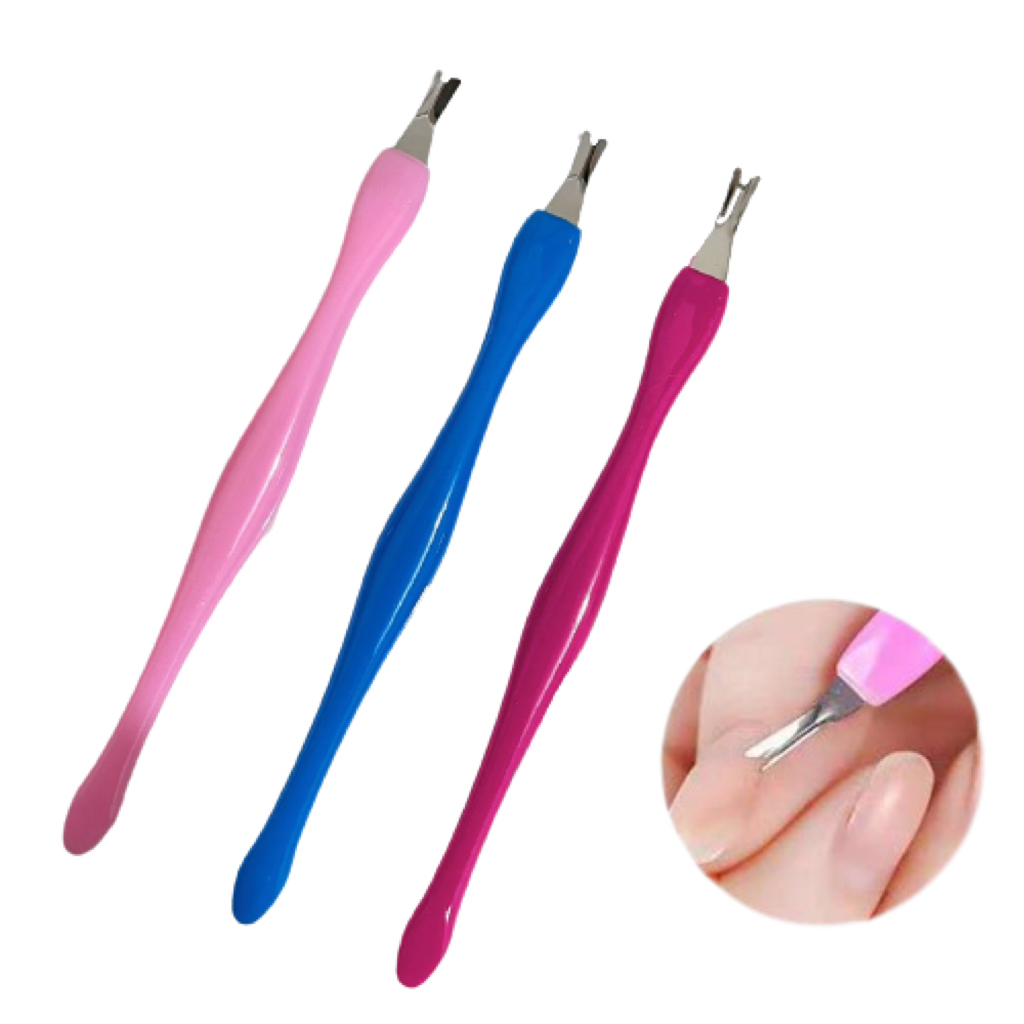 Kit Com 3 Aparador Garfo de Cutículas Cortador Removedor pele morta ...