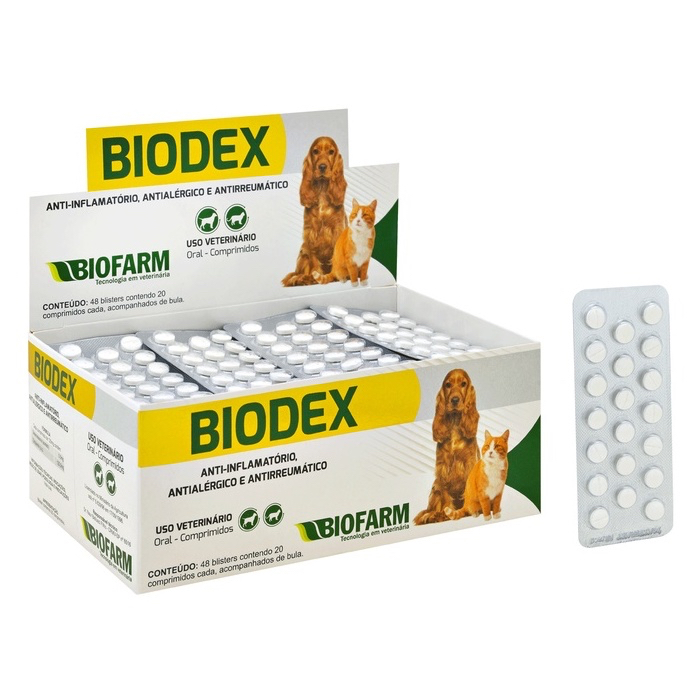 Biodex 20 Comprimidos BIOFARM ( Blister + Bula ) | Shopee Brasil