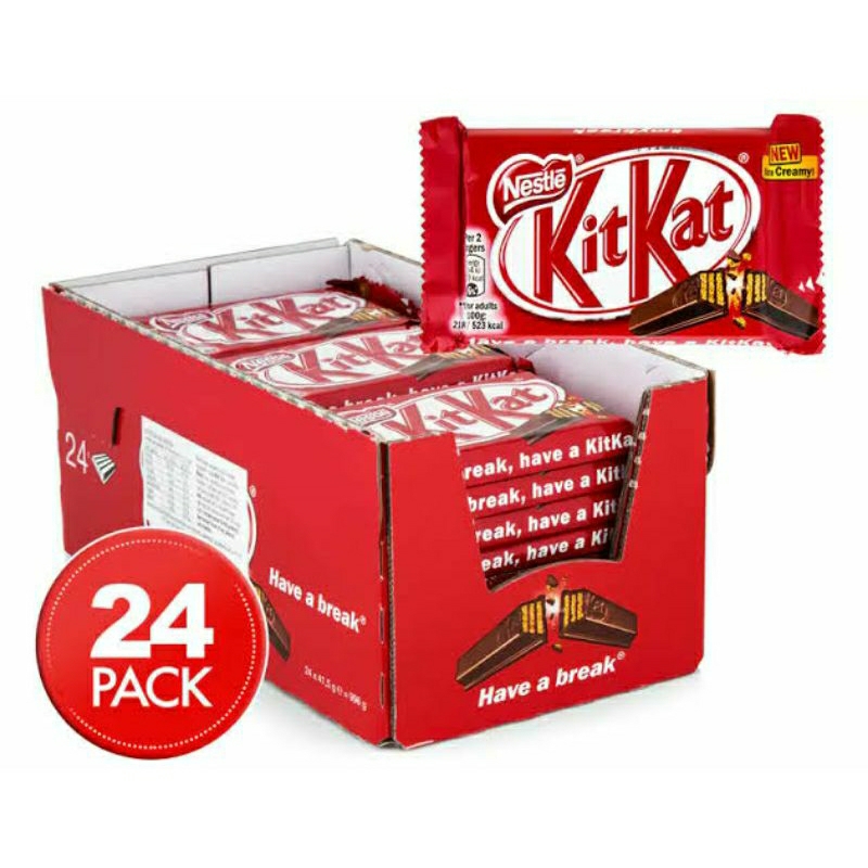 Chocolate Kit Kat 24 Unidades - Caixa 996g - Wafer 41,5 Cada | Shopee ...