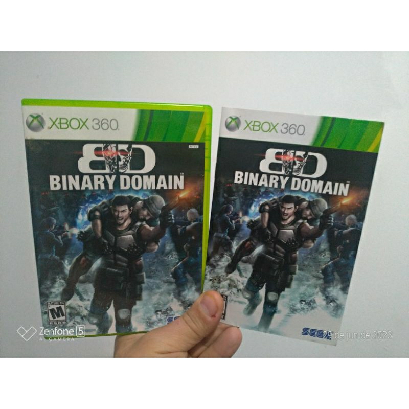 Jogo Xbox 360 Binary Domain Original completo excelente raro veja fotos leia !! | Shopee Brasil