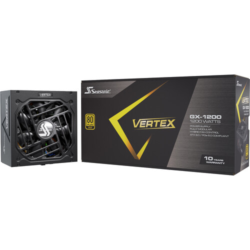 SeaSonic Electronics Vertex GX-1200W 80-PLUS Gold PCIE5 Modular Power Supply | Shopee Brasil