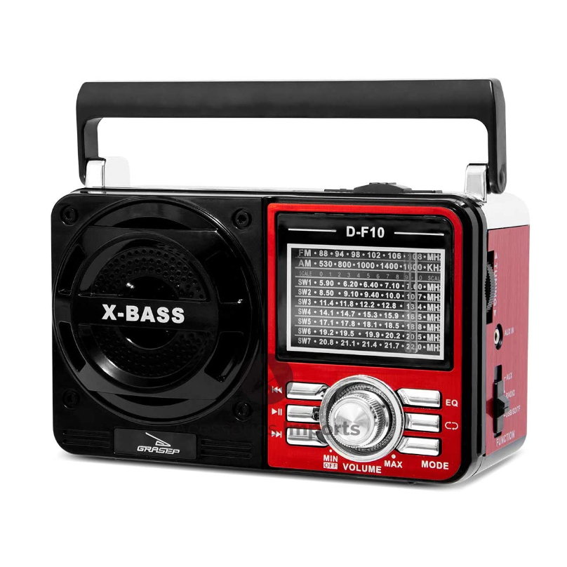 Rádio Retrô Am Fm Vintage 1088 Bluetooth Mp3 Usb V8 Sd Pen Drive Recarregável Lanterna | Shopee ...