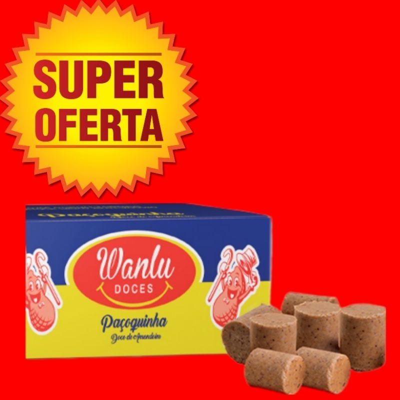 PAÇOQUINHA WANLU EMBALADAS UMA A UMA 15g | Shopee Brasil