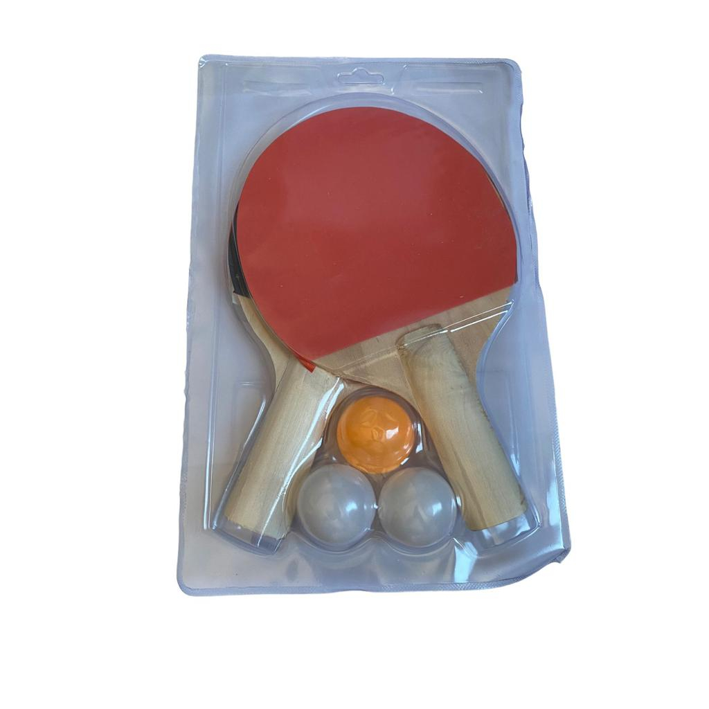 Kit Ping Pong de Mesa Com 2 Raquetes E 3 Bolinhas | Shopee Brasil