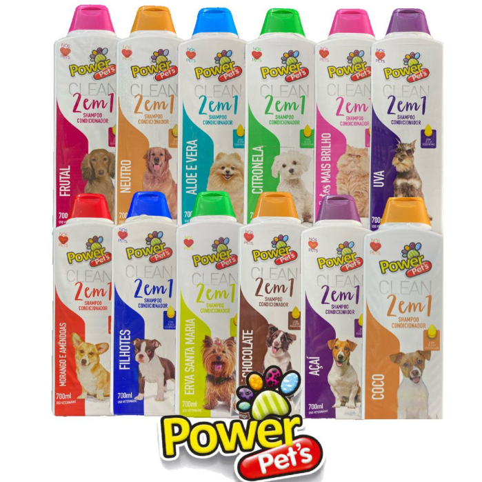 Shampoo 2 em 1 Power Pets 700ml | Shopee Brasil