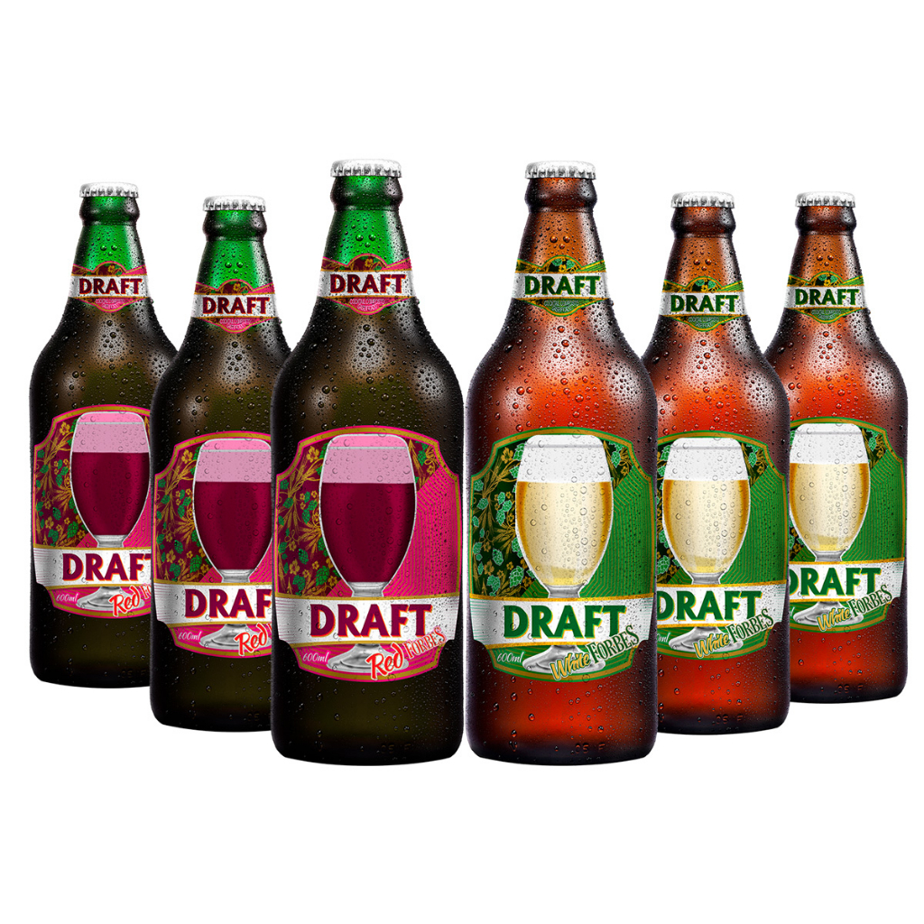 Kit 3 Chops de Vinho Draft 600ml - Escolha os Sabores | Shopee Brasil