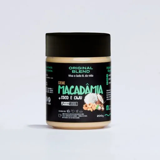 Pasta Macadâmia Castanha De Caju E Coco Original Blend 200g | Shopee Brasil