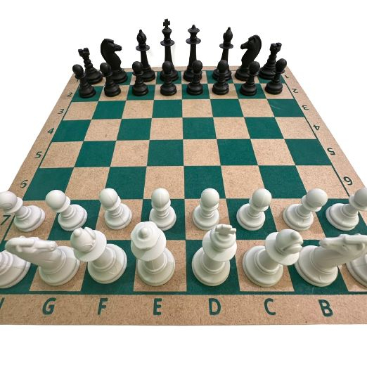 Tabuleiro de Xadrez Jogo Completo Simples Jogo de Mesa Tabuleiro 25x25 ...