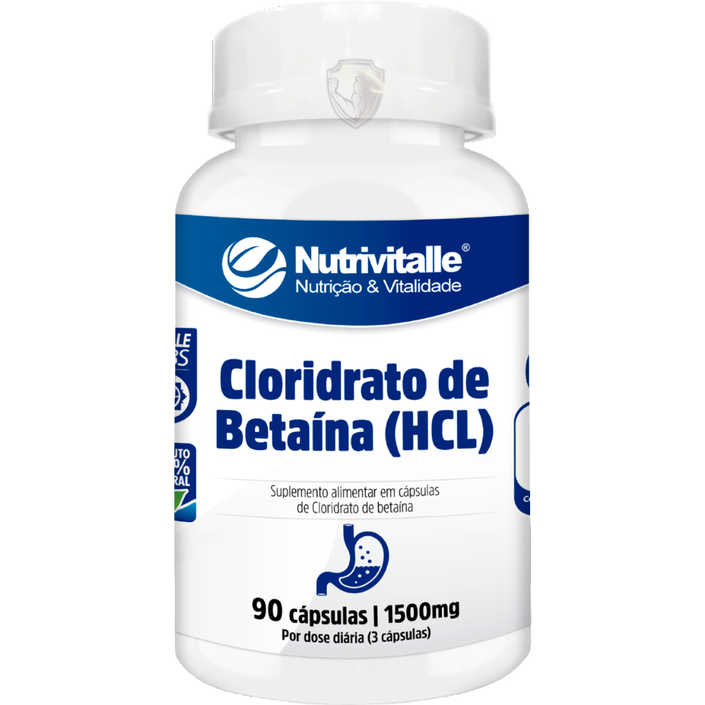 CLORIDRATO DE BETAINA (HCL) 1500MG 90CAPS NUTRIVITALLE | Shopee Brasil