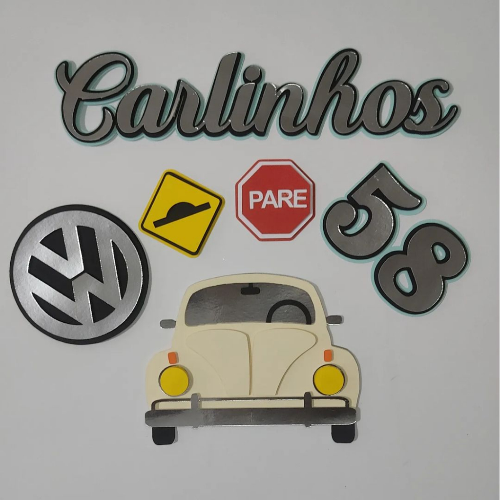 Topo personalizado Fusca | Shopee Brasil