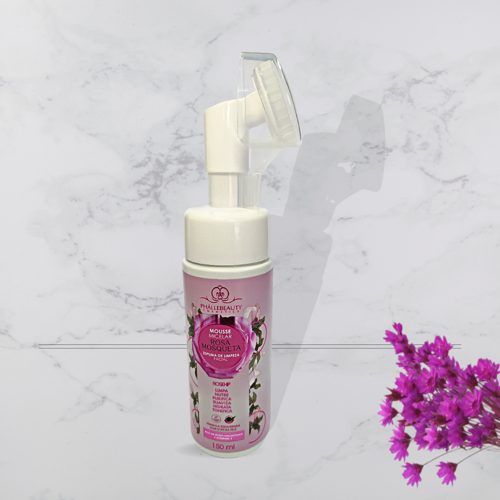 Espuma de Limpeza Facial Mousse Micelar Rosa Mosqueta Phallebeauty ... Espuma de Limpeza Facial Mousse Micelar Rosa Mosqueta Phallebeauty ...