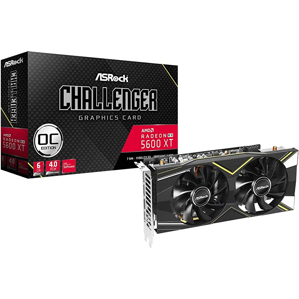 Asrock Amd Radeon Rx 5600 Xt 6 Gb Oc Edition Challenger Nova | Shopee ...