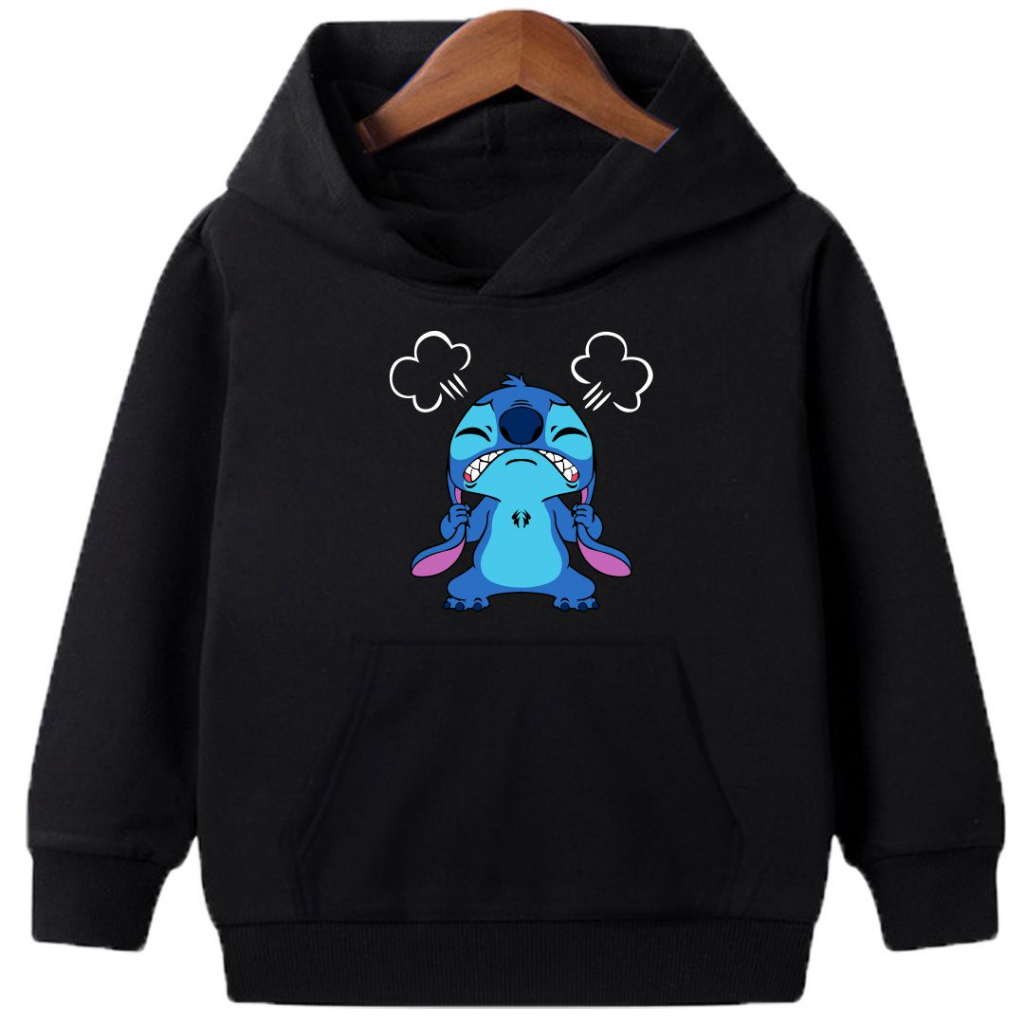 Moletom Infantil Stitch Bravo Fumaça Menino Menina Conforto Flanelado ...