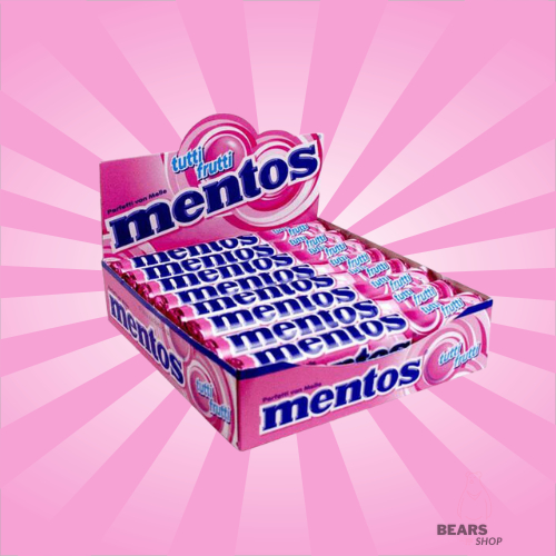 Display Com 16 Unidades Mentos Stick Tutti-Frutti - 37,5g | Shopee Brasil