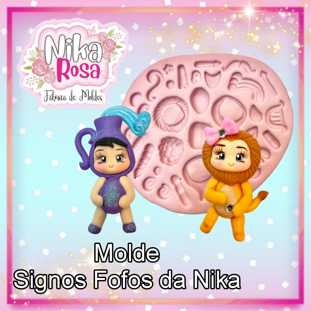 MOLDE SIGNOS FOFOS DA NIKA | Shopee Brasil