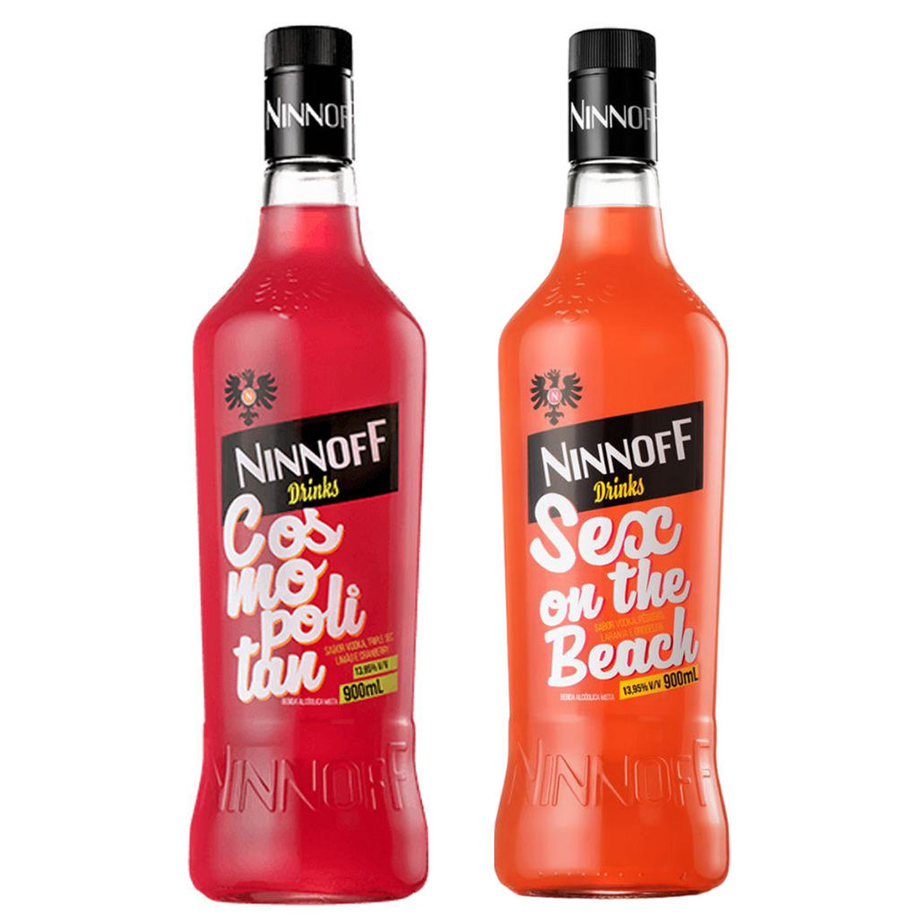 VODKA DRINK NINNOFF 900ML - ESCOLHA O DRINK | Shopee Brasil