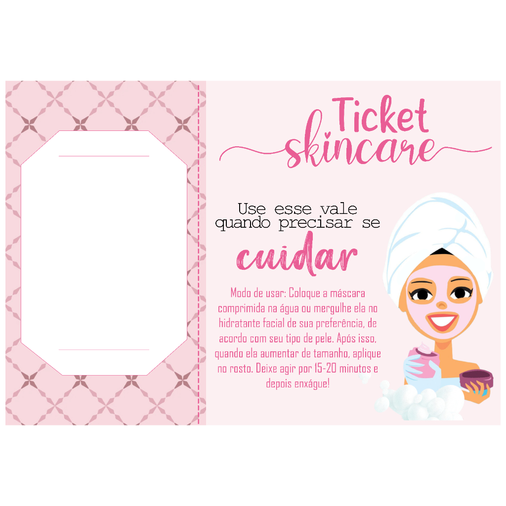 48 unidades Card para mascara skincare pronta entrega | Shopee Brasil