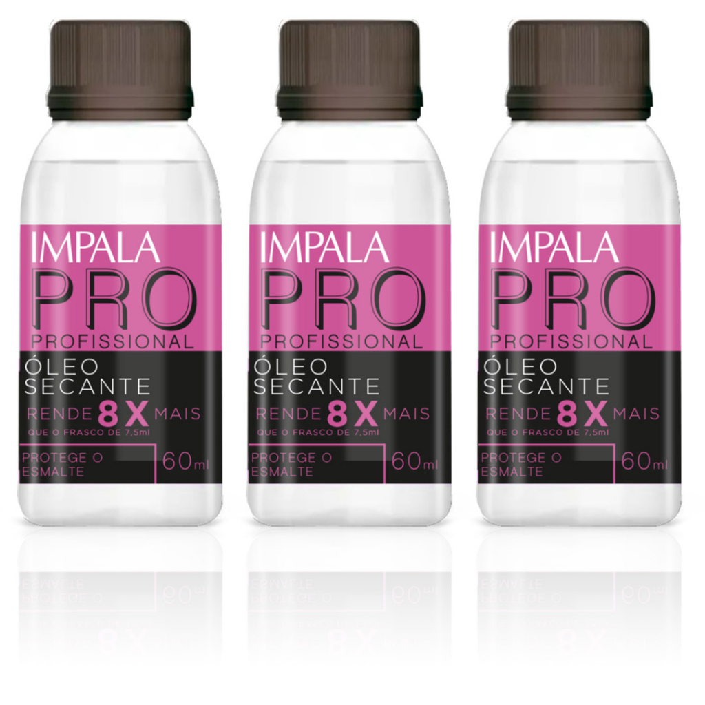 Kit 3 Óleo Secante Impala Profissional 60ml | Shopee Brasil