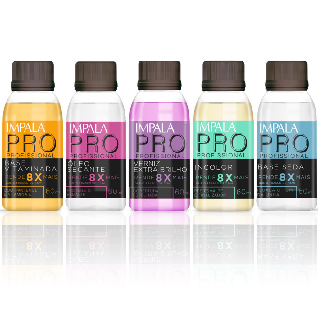 Kit 5 Produtos Linha Profissional Impala 60ml | Shopee Brasil