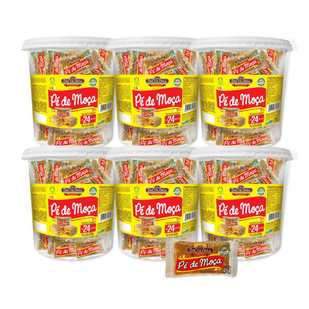 Doce Pé de Moça Tradicional DaColonia 600g - 6 Potes | Shopee Brasil