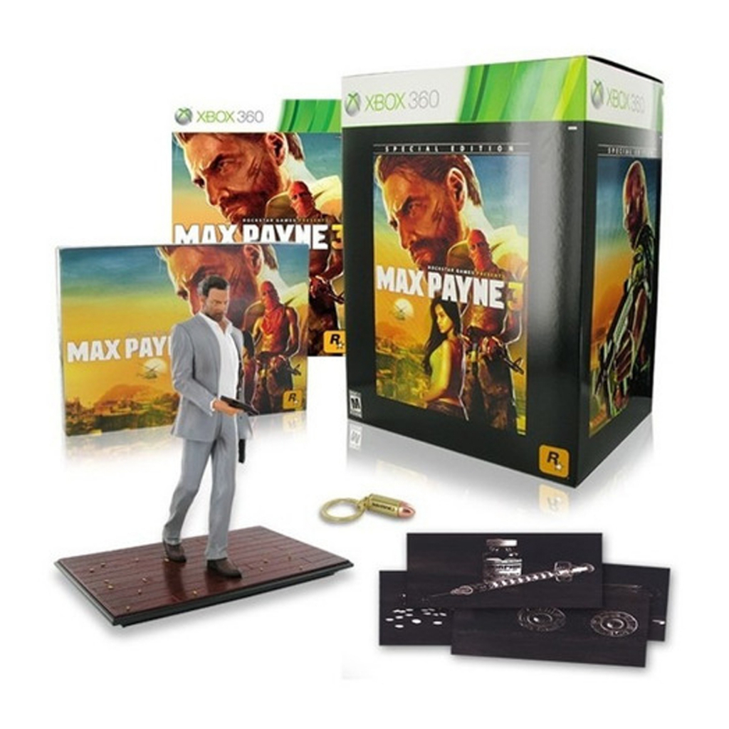 Max Payne 3 Xbox 360 Edição de Colecionador Jogo + Action Figure ...
