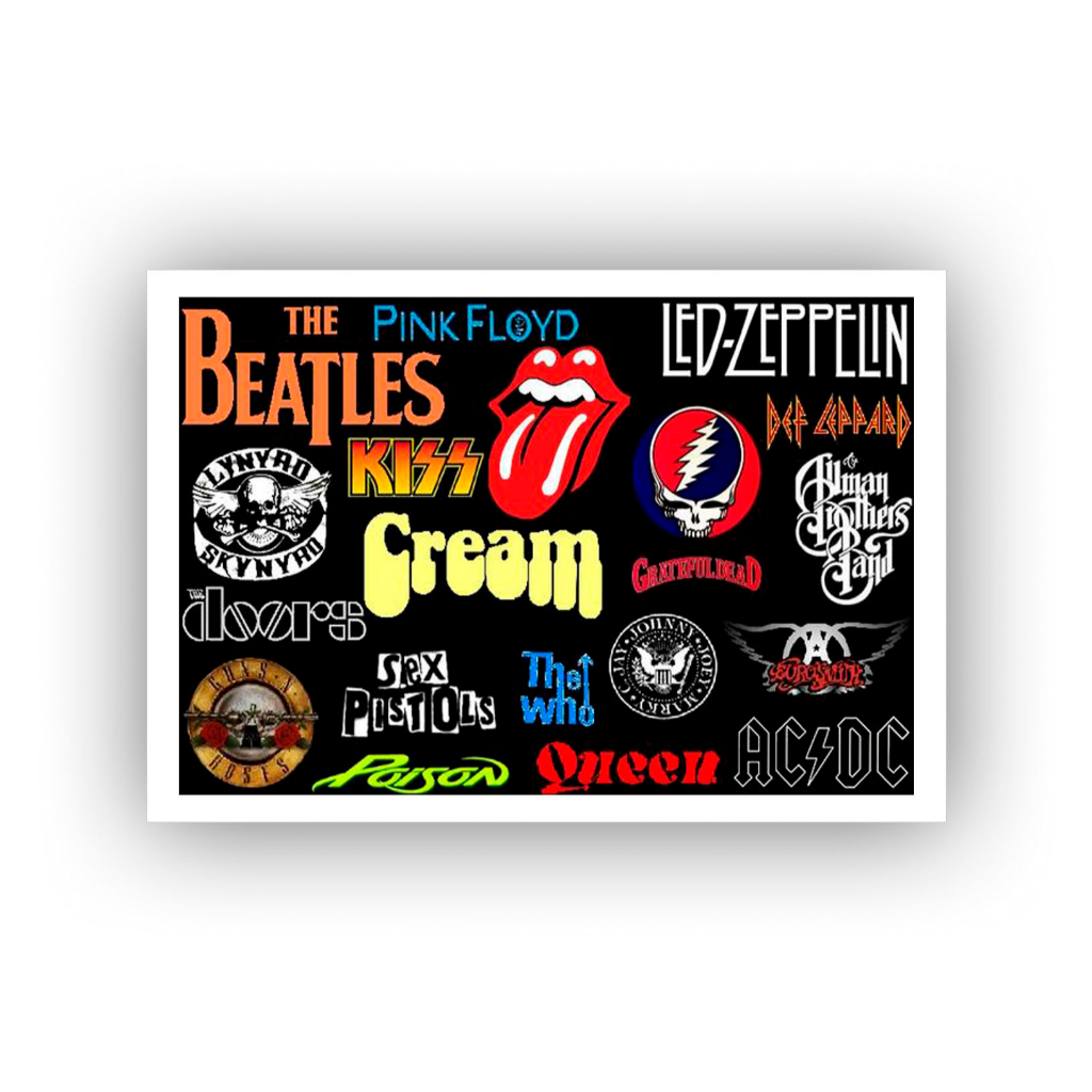 Papel arroz para Bolo Rock Bandas | Shopee Brasil