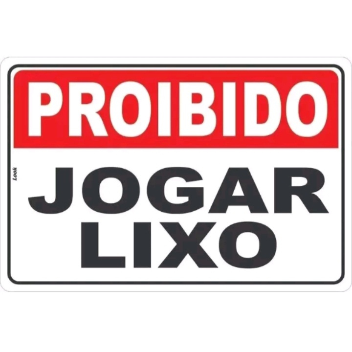 Placa de Sinalizacao Proibido Jogar Lixo / Tamanho 20x30 | Shopee Brasil Placa de Sinalizacao Proibido Jogar Lixo / Tamanho 20x30 | Shopee Brasil