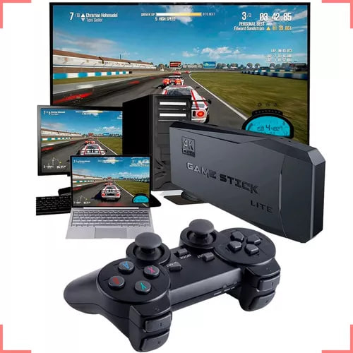 Video Game Stick Retro Ps1 super nitendo com 2 Controles 10 mil jogos ...
