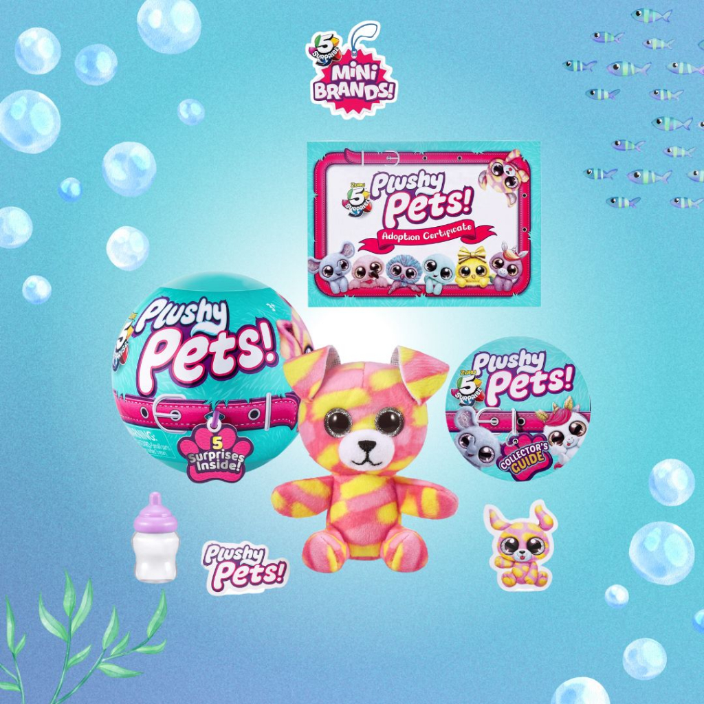 Mini Brands Pets - Plushies Pet Zuru - 5 Surpresas | Shopee Brasil
