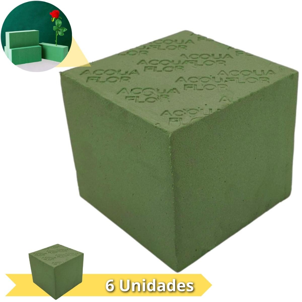 Conjunto De Espuma Floral Fenolicas 6 Unidades Para Arranjos Florais ...