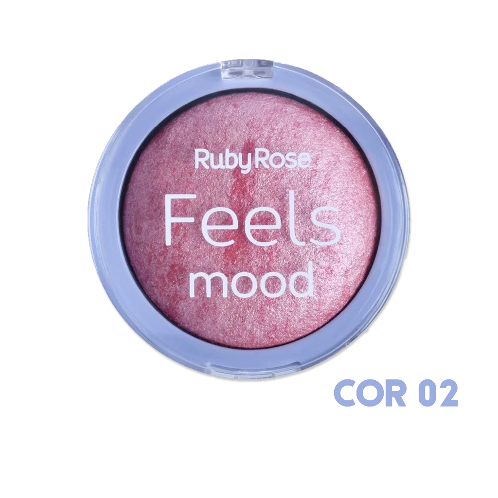 Blush Marble Feels Mood Cintilante Glow Ruby Rose HB6117 | Shopee Brasil