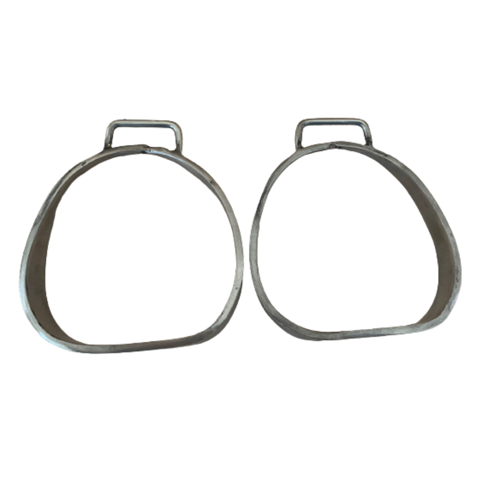 Estribo Meia Lua Inox Liso Para Sela Arreio Cavalo Comum | Shopee Brasil