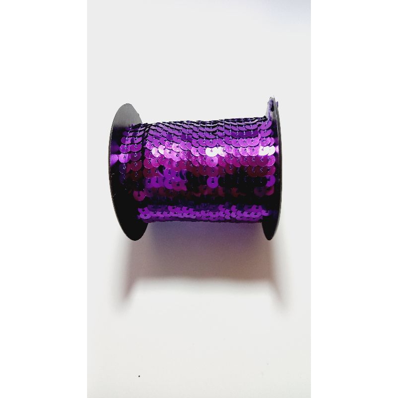 Paete Roxo Brilhante 6mm Fio Galão Rolo Com 50 Metros | Shopee Brasil